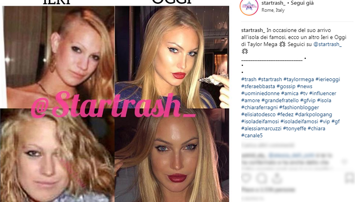 Taylor Mega: le foto (impietose) del prima e del dopo ritocco