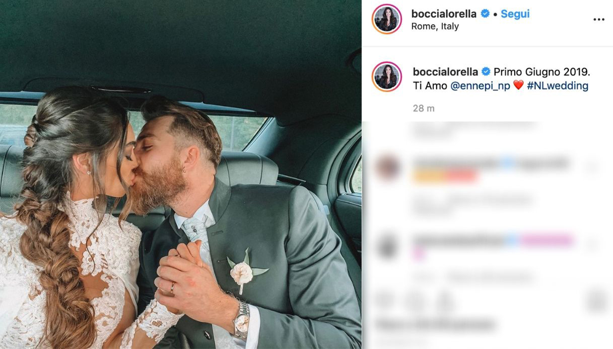 La foto del matrimonio di Lorella Boccia e Niccolò