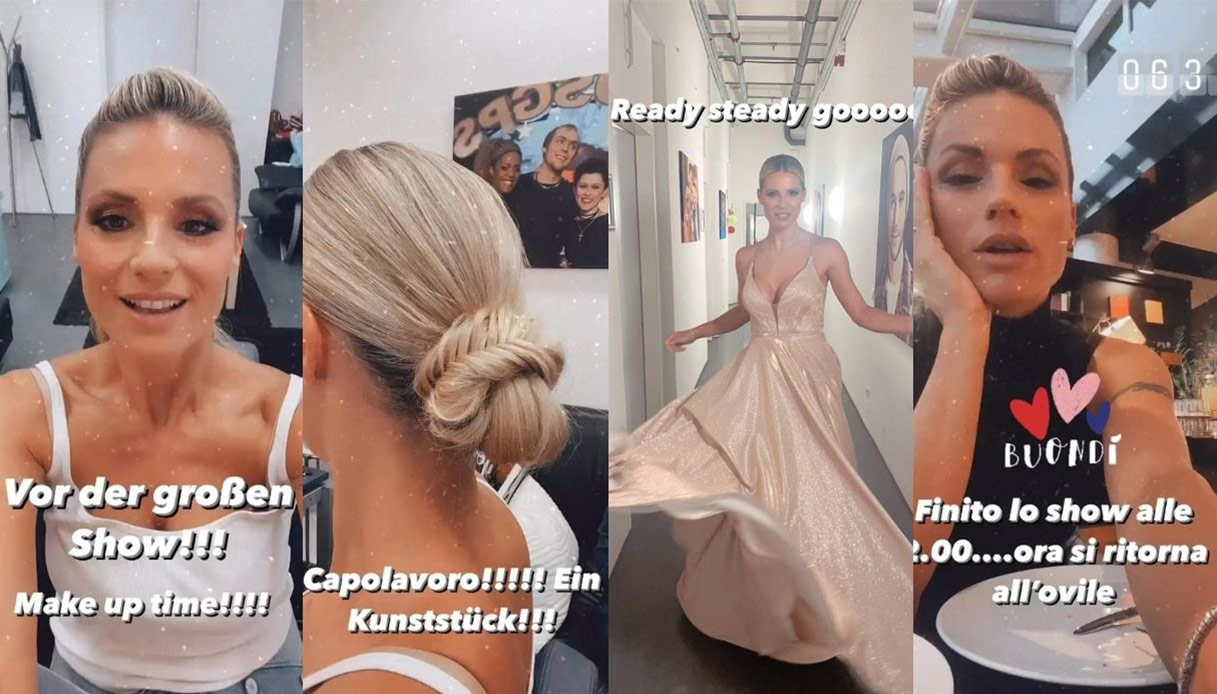 Michelle Hunziker, lontana dalla famiglia si gode il successo in Germania
