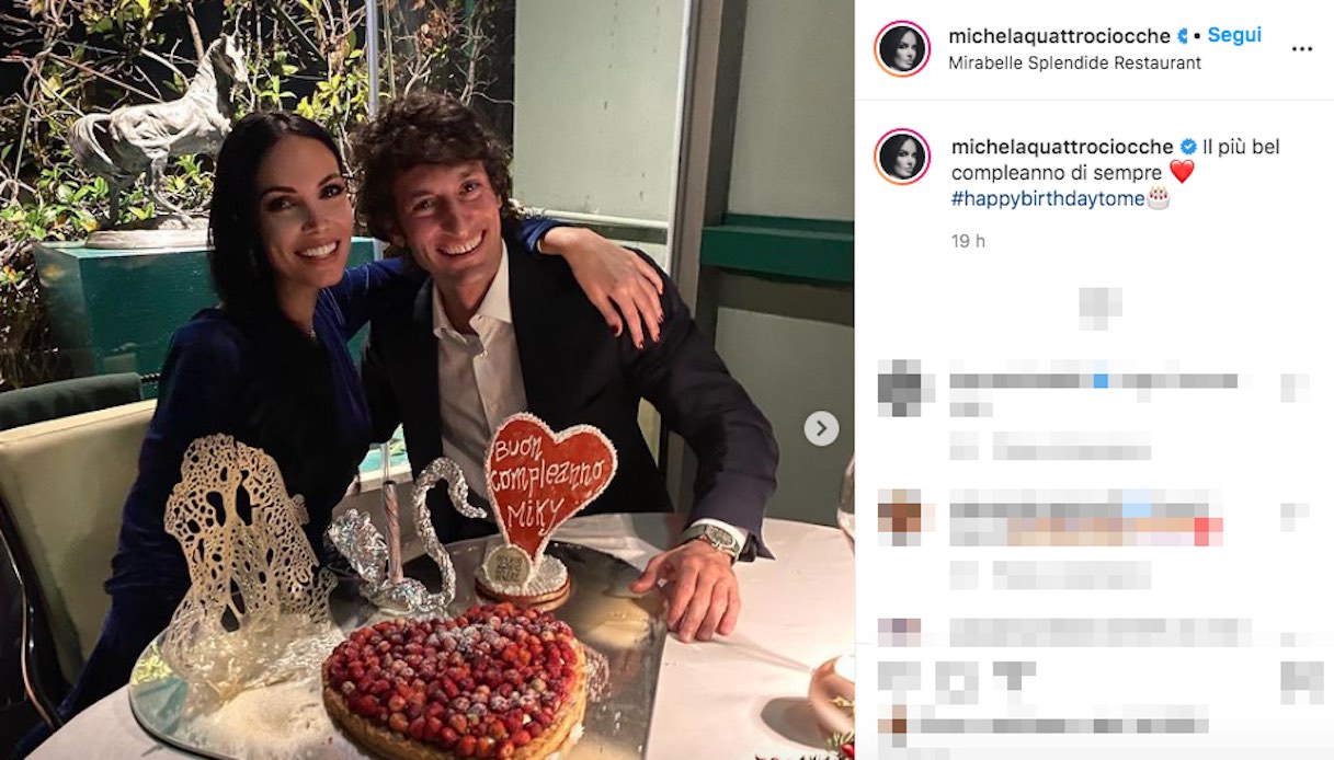 Michela Quattrociocche festeggia il compleanno con Naldi ed è sempre ...