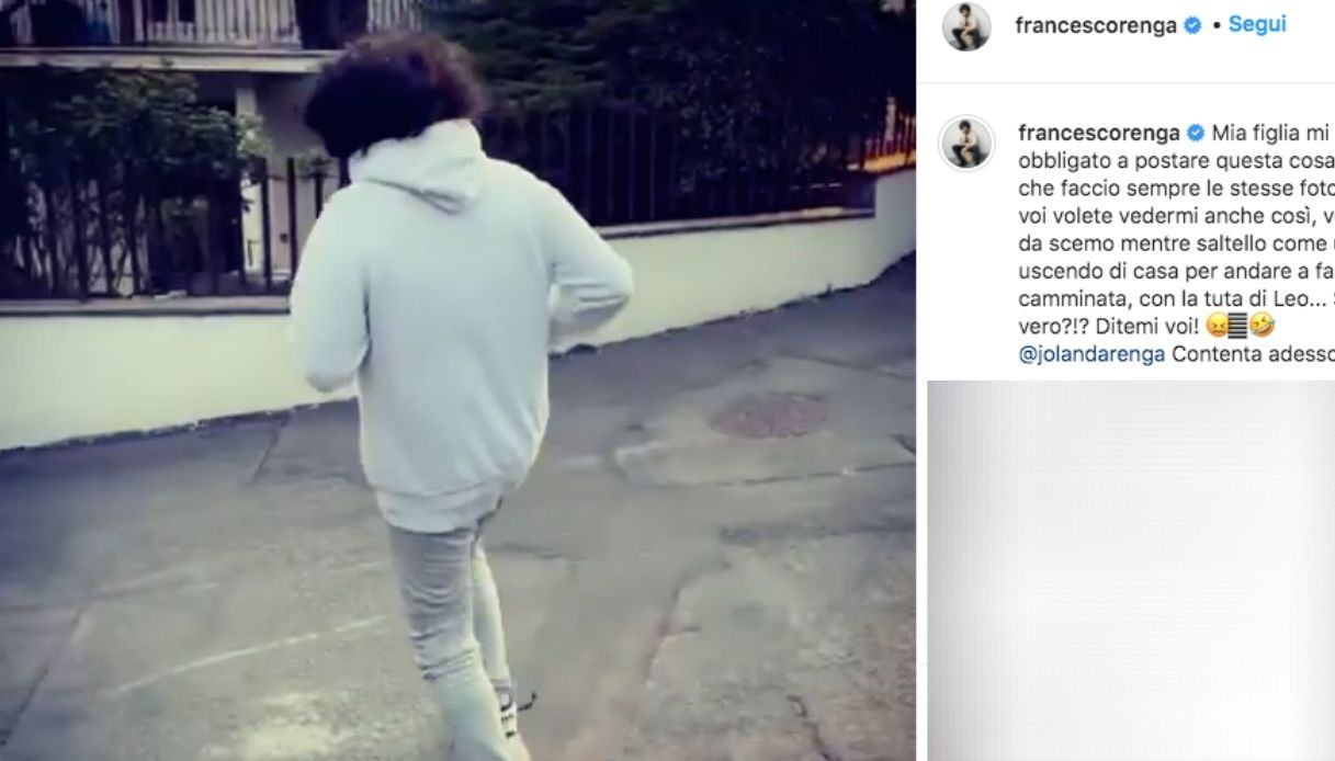 Francesco Renga su Instagram con i consigli di Jolanda: Ambra commenta