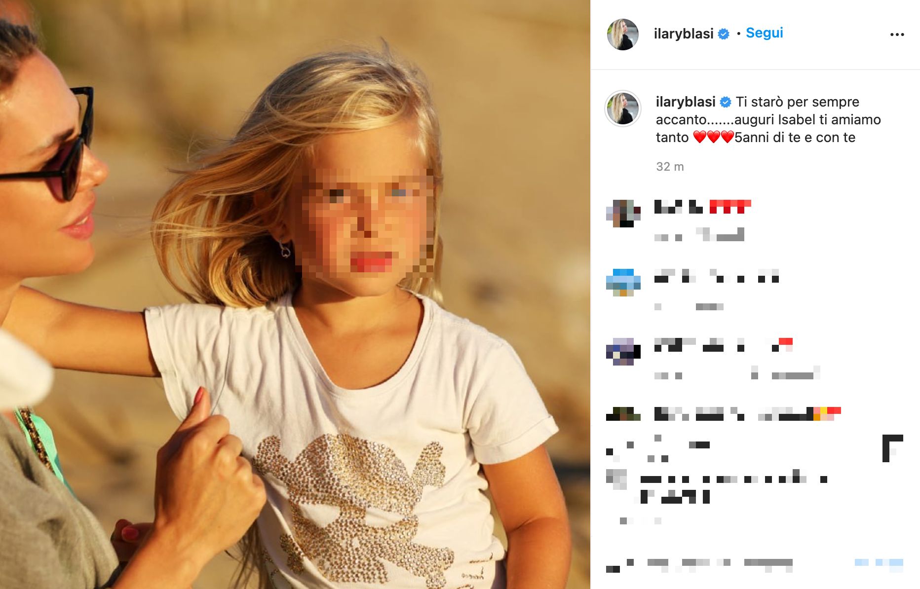Francesco Totti e Ilary Blasi, i tenerissimi auguri per la figlia ...