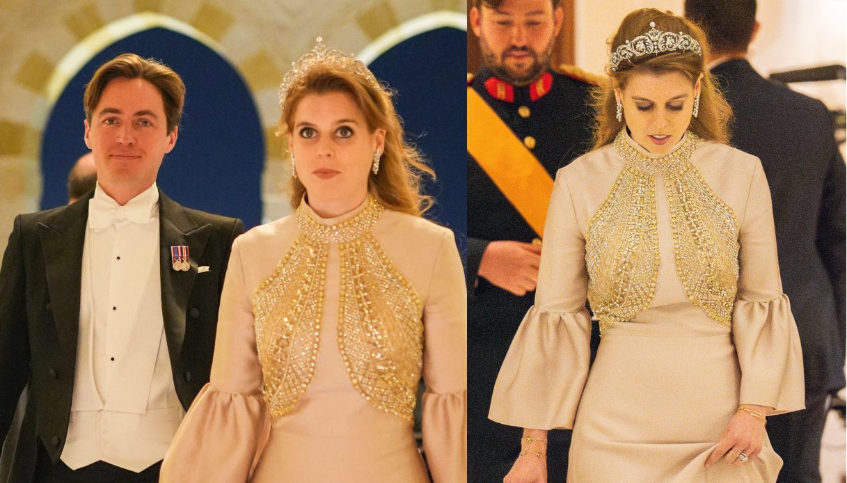 Beatrice di York alle nozze di Giordania con la tiara dono della Regina