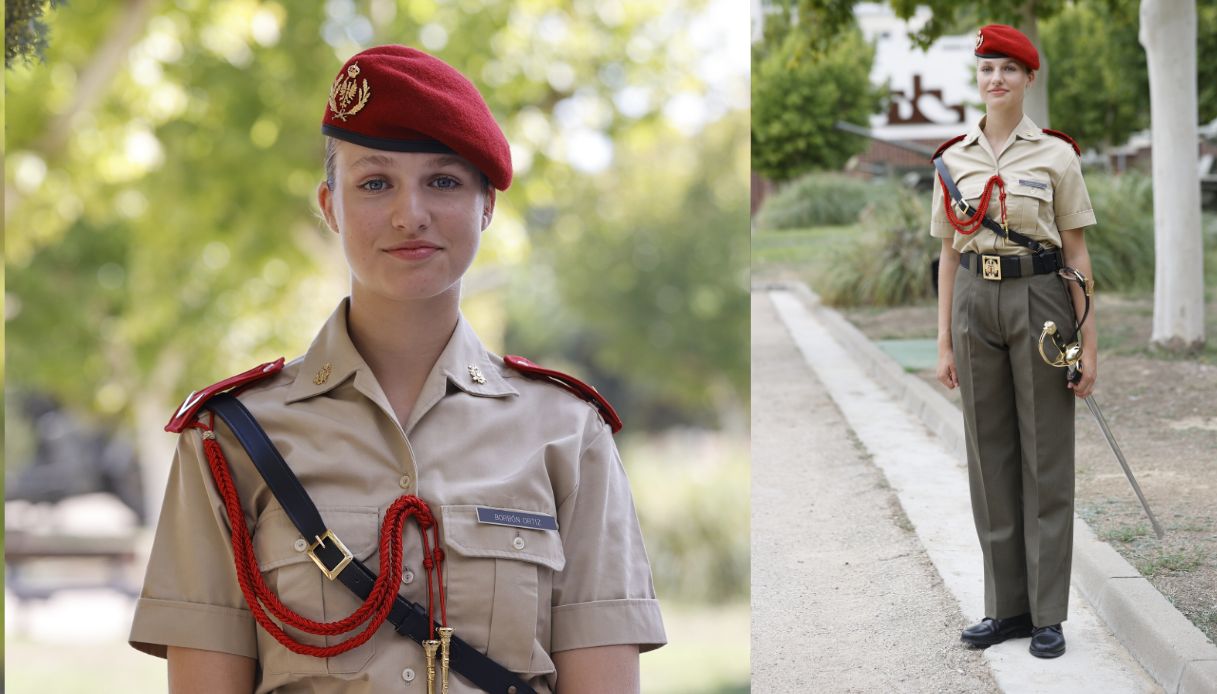 Leonor di Spagna, le prime foto in divisa militare