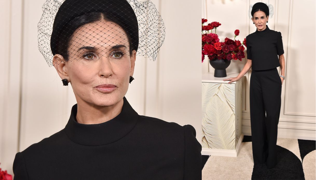 Demi Moore, look austero elegante e sensuale alla premiere di FEUD