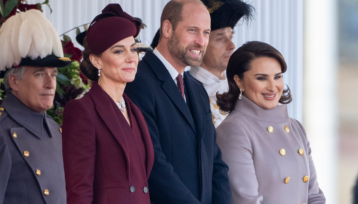 Kate Middleton diserta il banchetto di Stato. La sceicca del Qatar ...